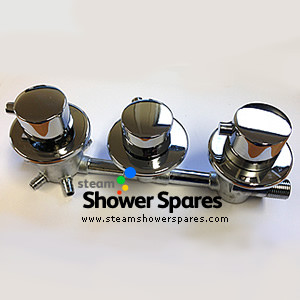 3 4 5 & 6 Output "3 Dial" Thermostatic Shower Valve - Push Fit ...