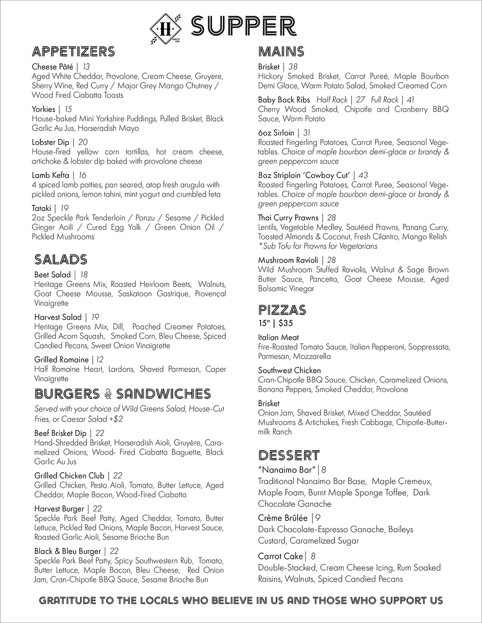 Supper Menu supper-menu
