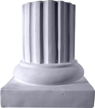 Half Roman Column Mini Pedestal | Ready to Paint