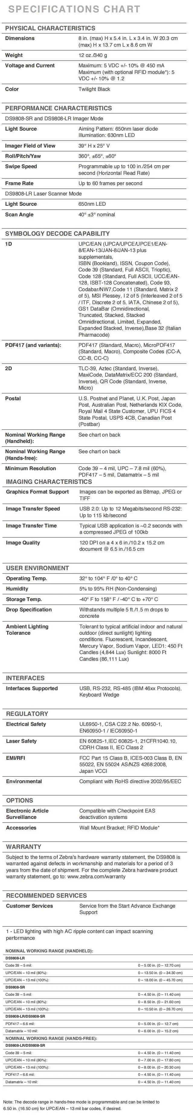 ZEBRA DS9808 Hybrid Presentation Scanner | Barcode Global