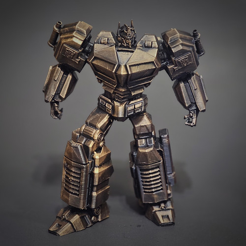 Transformer Optimus Prime 3d Printed Statue - Hand Painted - 7 Inches ...
