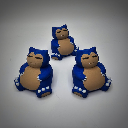 Snorlax 3 inch Multicolor 3d Print | Bryson 3d Prints LLC