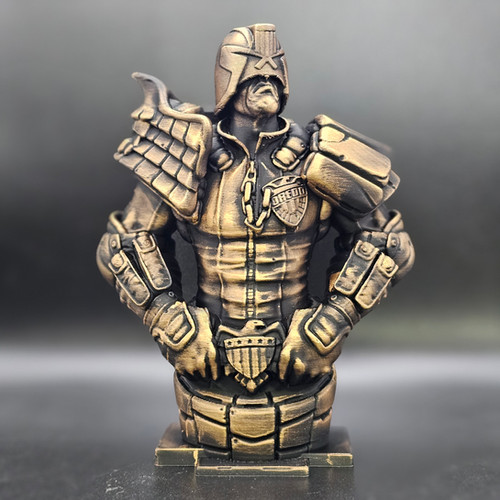 Judge Dredd 3d Print - 7 Inches - Hand Painted | Bryson 3d Prints LLC