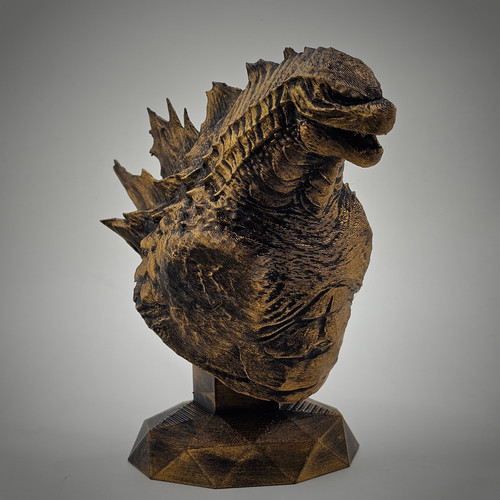 Godzilla 3d Printed Bust | Bryson 3d Prints LLC