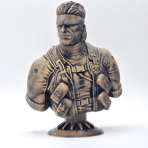 Solid Snake - Metal Gear Solid Statue Bust | Bryson 3d Prints LLC