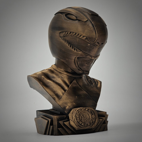 Red Power Ranger Statue Bust | Bryson 3d Prints LLC