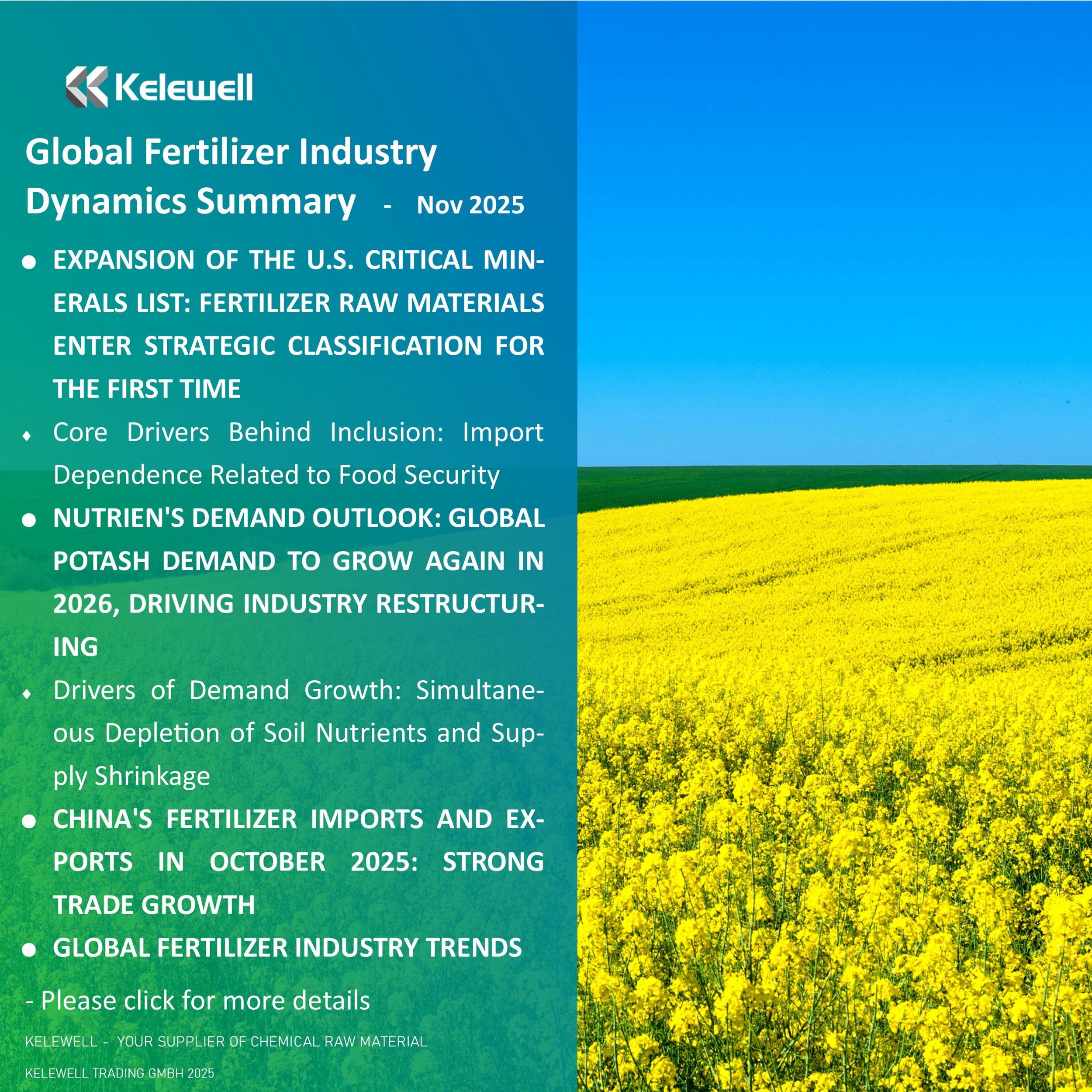 Global Fertilizer Industry Strategy and Trade Dynamics in 2025: U.S ...