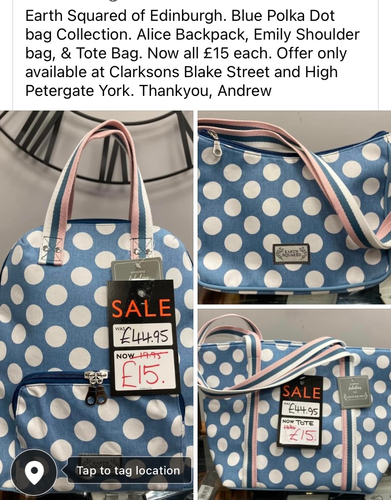 Polka Dot ladies bags by Earth Squared . Whilst stocks last ...