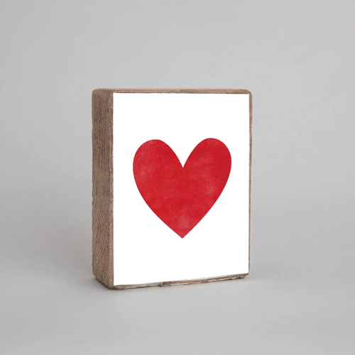 Red Heart Wood Rustic Marlin Block | gilfordcountrystore