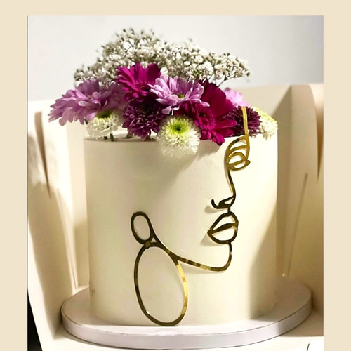 Face topper Or Visage | Box du cake design