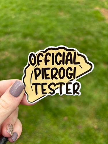 Official Pierogi Tester Sticker | MVM Graphics