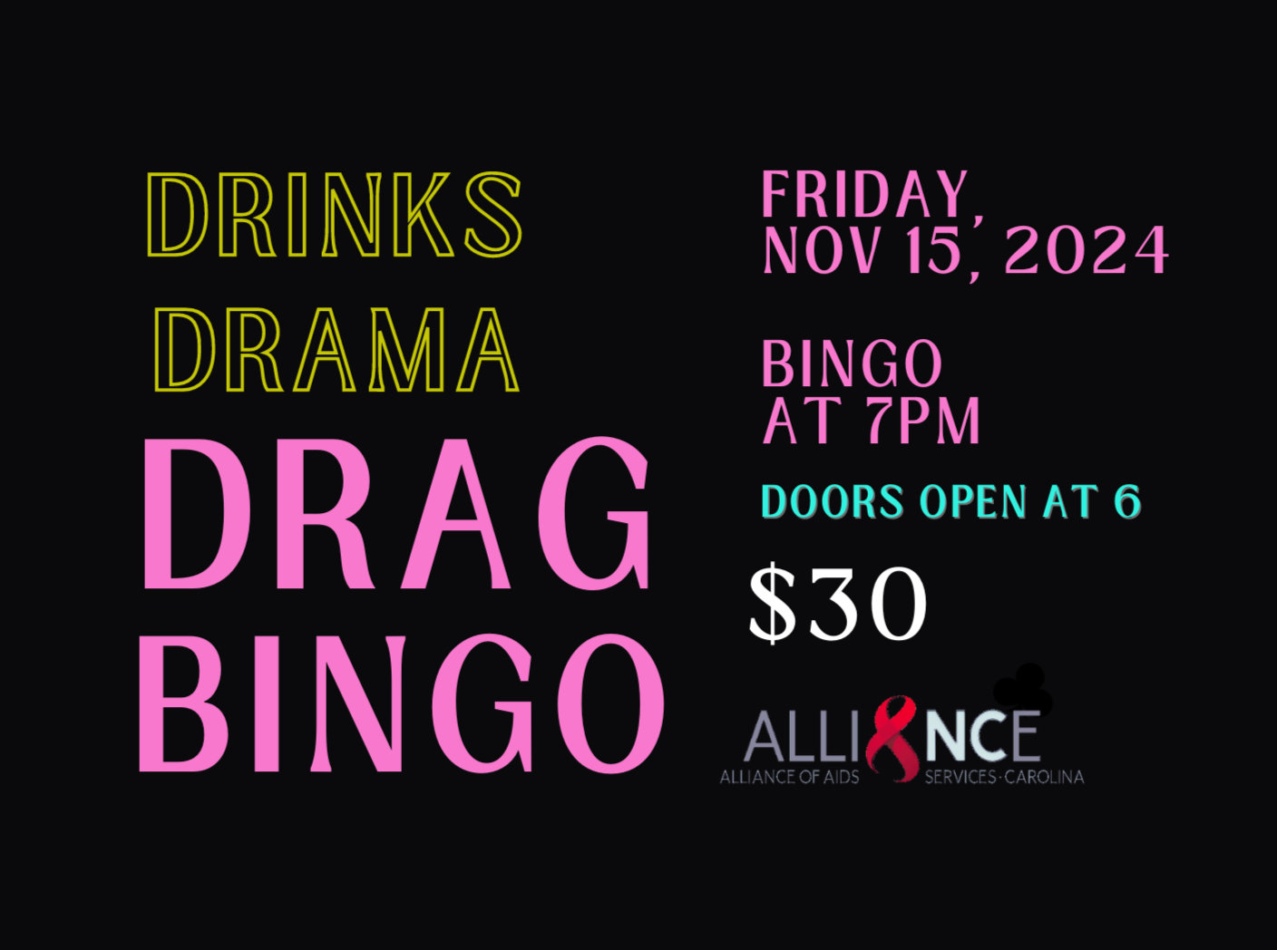 Drag Bingo Kings vs. Queens | AllianceNC