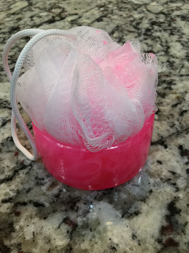 Pink Berry Soap Puff | RJean Essentials