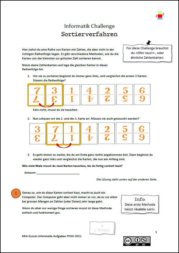 Informatik Challenge 6: Sortieralgorithmen