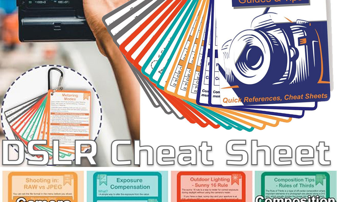 Ultimate Photography Cheat Sheet - Book shelf in your pocket