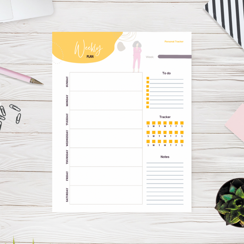 Personal Weekly Planner Sheet | Roxy Crochets