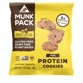 Munk Pack Mini Protein Cookies - Peanut Butter Chocolate Chip | CAS ...