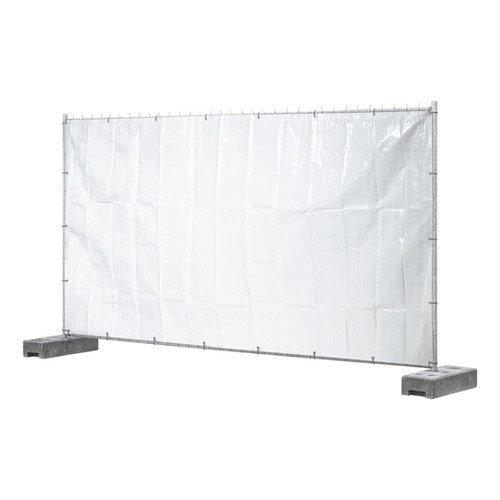 White Tarp Cover for Tall Fences | Crown Events Rentals