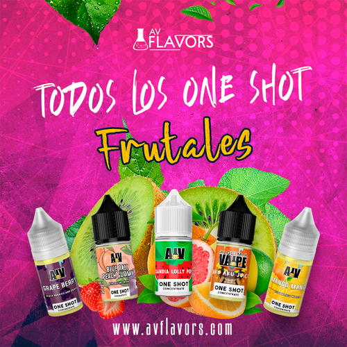 Todos los One Shot Frutales | AVFLAVORS