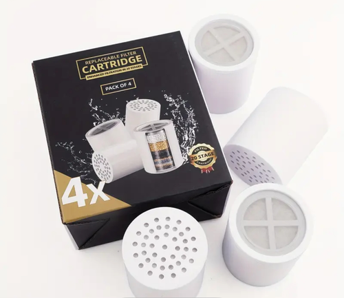 4 Pack 20 Stage Shower Filter Universal Replacement Cartridge Hard ...