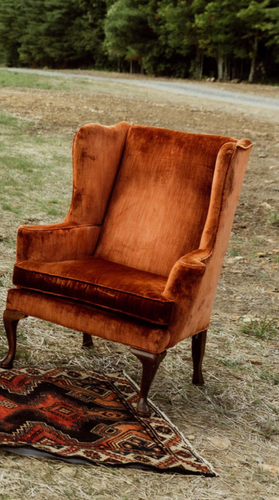 Burnt Orange Vintage Chair Alyssabevents