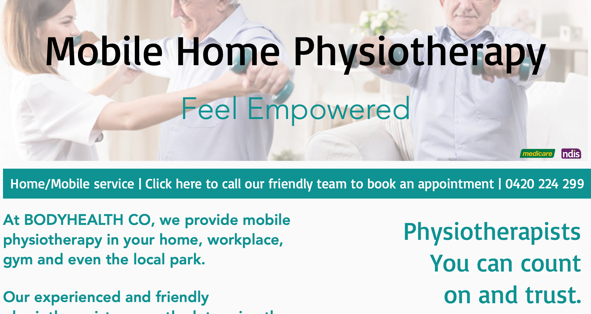 Community Physiotherapy | BODYHEALTH CO. | Home Visit Physiotherapy