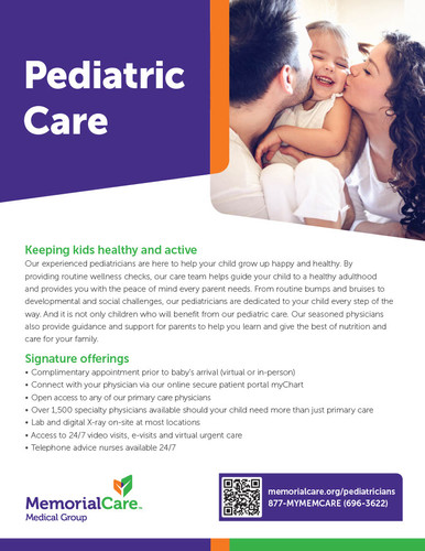 Pediatric Care Flyer | Pacific Fulfilment