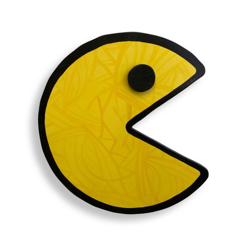 "PACMAN" - ORIGINAL MUTLTIDIMENSIONAL CUT-OUT PAINTING | Grimdrops