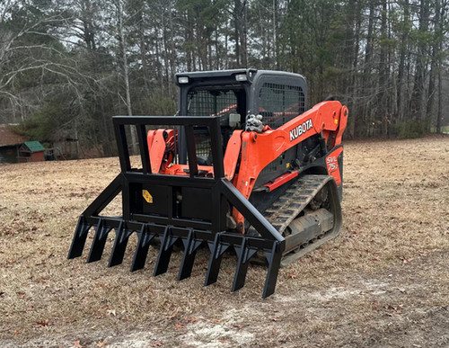 8' Extreme Root Rake - Skid Steer Attachment | H&H Attachments