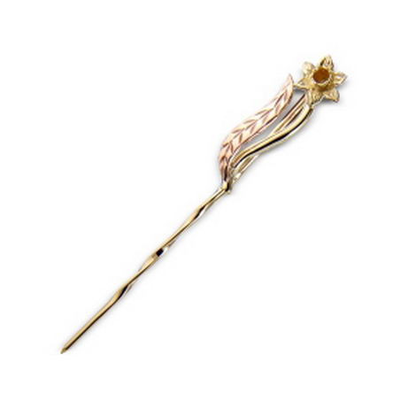 Cymru Gold Daffodil Stick Pin | Welsh Gold Shop