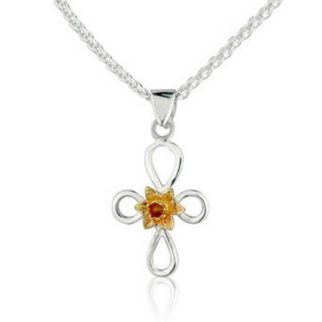 Celtic Loops Cross Pendant | Welsh Gold Shop