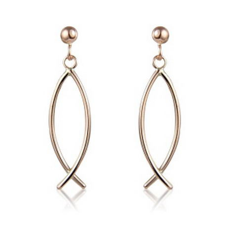 Welsh Rose Gold St. Peter's Fish Earrings | Welsh Gold Shop