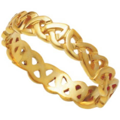 Welsh Gold 9ct Celtic Kiss Ring | Welsh Gold Shop