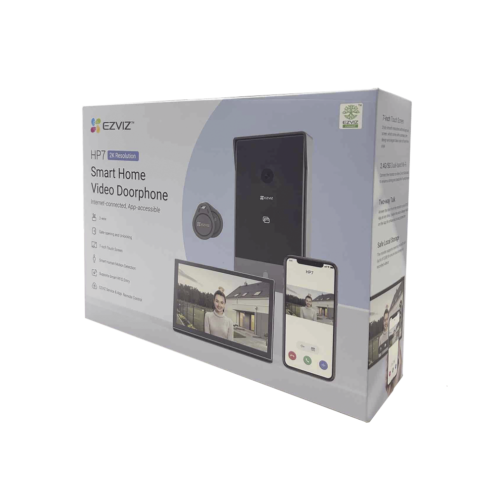 Videoportero IP Conexión a 2 Hilos / Con Monitor Wi-Fi para Interior ...