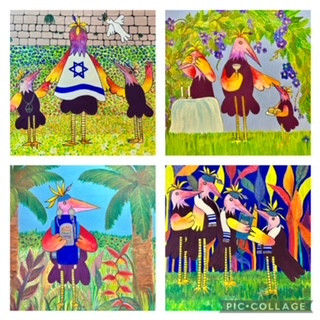 Jewish Birds Notecards | goraART