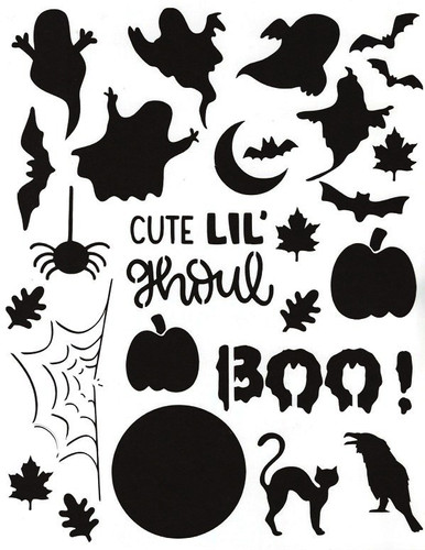 Cute "lil Ghoul Stencil | Lonna Lamb Designs