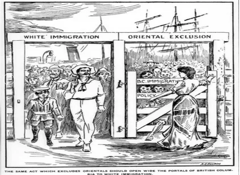Political Cartoon Image of the Chinese Immigration Act of 1923