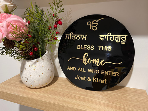 Round Acrylic sign | WOW CUSTOM SIGNS