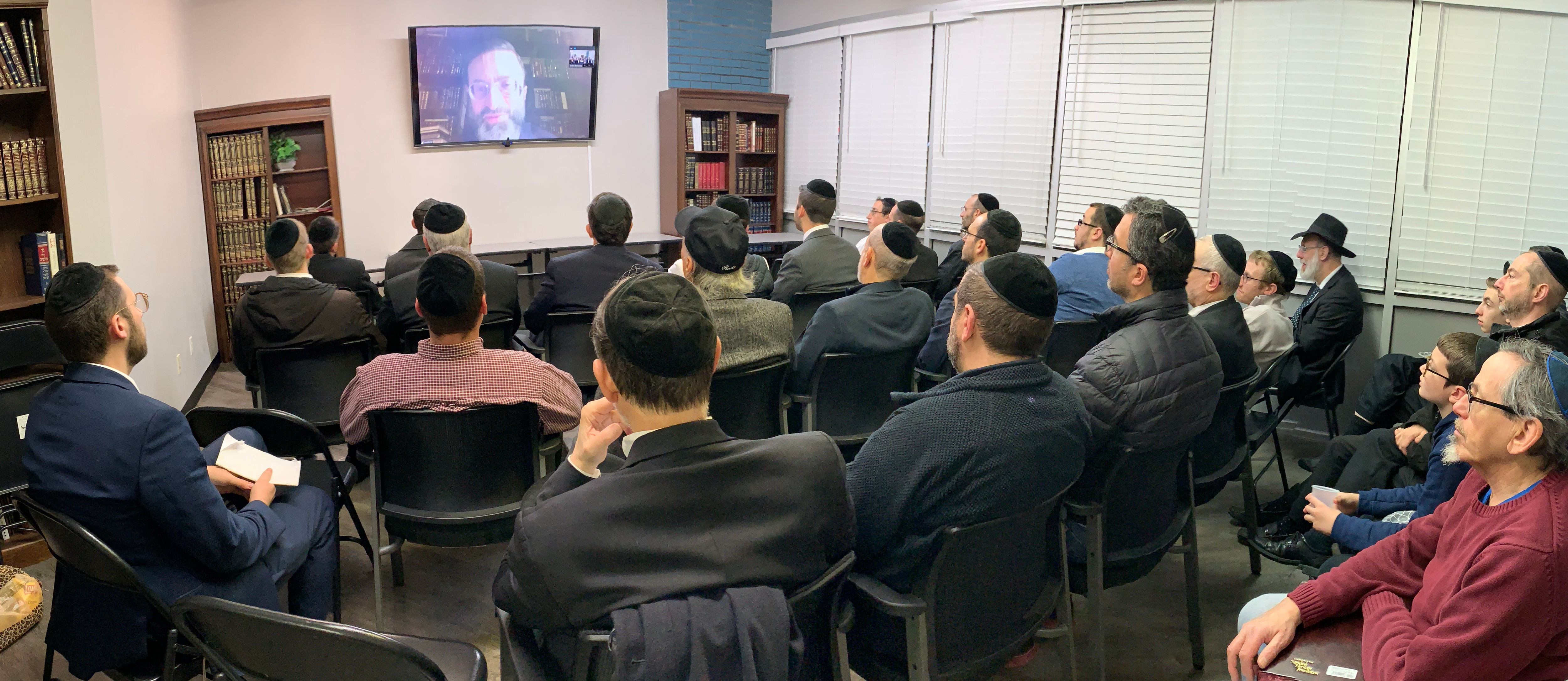 Kollel Hosts First Virtual Shiur