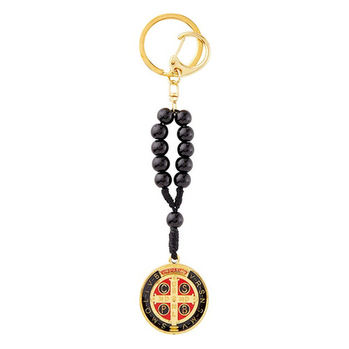 St. Benedict One Decade Rosary Key Chain with Clip | The GhostHunter Store