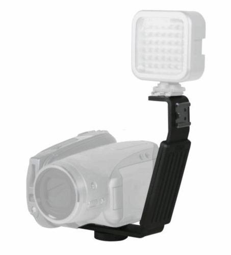 L shaped Dual Shoe Camera Flash Bracket | The GhostHunter Store