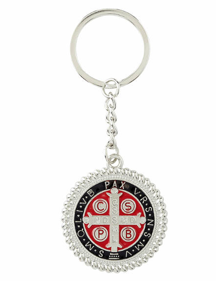 St. Benedict Medal Key Chain - blessed | Shield of St Michael