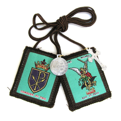St Michael Scapular (wool) | Shield of St Michael