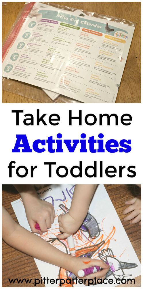 Take Home Activities for Toddlers