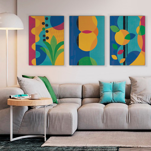 Trio Abstract Canvas Print | Color 2 | VILA