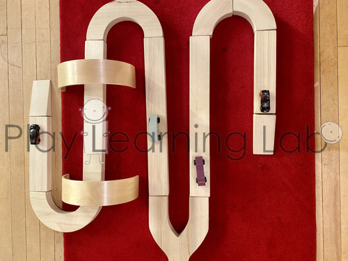 Wooden Block Racetrack | playlearninglab