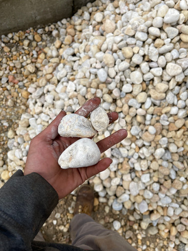 1-2 inch white river stone | Summit Landscape Sup