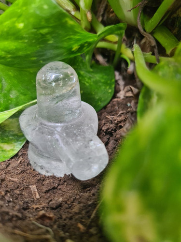 Clear Quartz Shivling the Divine Amplifier for Spiritual Growth & Healing