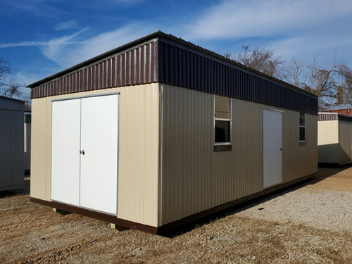12'x28'-Deluxe-Drop Shed-48" & 72" Doors and 2-Windows | IPBuildings