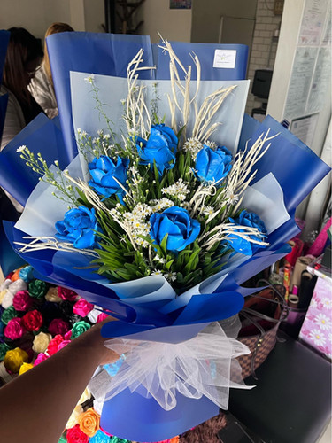 Half Dozen Blue Roses Bouquet | Flower Express Ph2319.68 https://static ...
